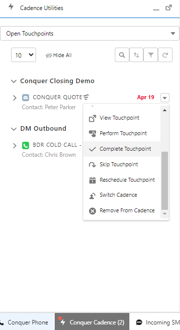 Complete Touchpoint – CONQUER Support