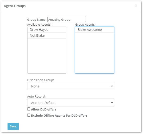 Agent Groups – CONQUER Support