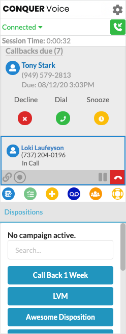 Create a Callback Task – CONQUER Support