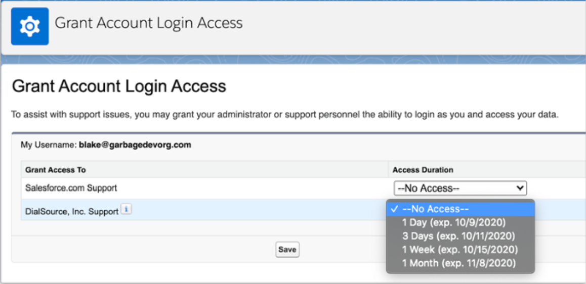 Grant Account Login Access – CONQUER Support